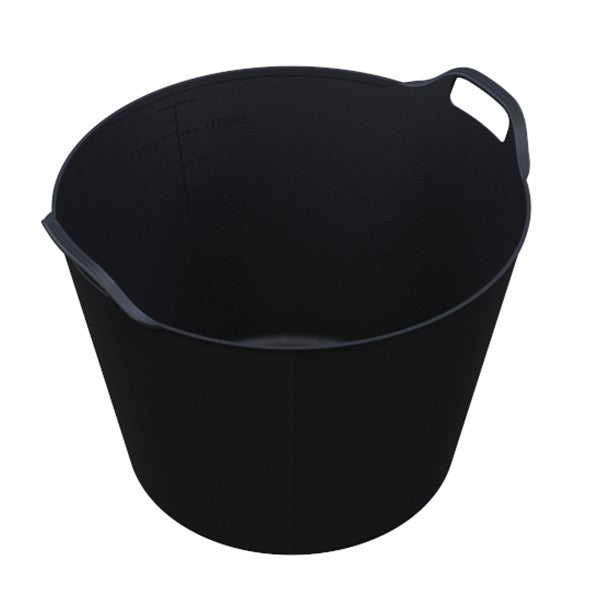 Rubberised Flexi Tub Black 15L