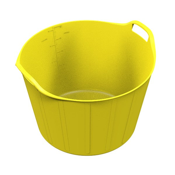 Rubberised Flexi Tub Yellow 75 Litre