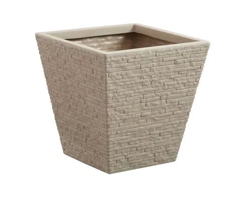 Strata Small Slate Effect Planter (Colour - Stone)